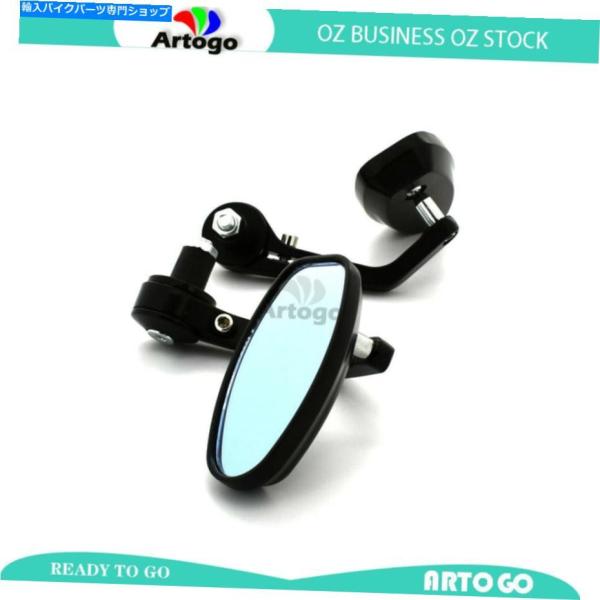 Mirror ホンダスズキのためのハンドルバーエンドリアサイドビューミラーのフルアルミアロイ7/8 " FULL Alumi alloy 7/8" Handle Bar End Rear Side View Mirrors For Hond...