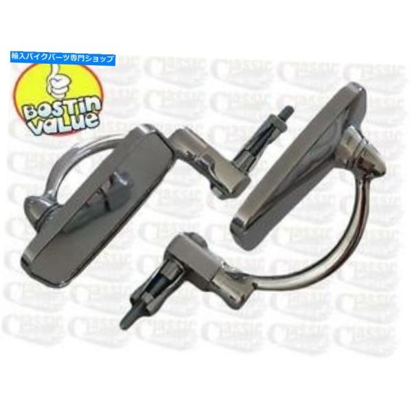 Mirror AJS Norton Matchlessに最適なハンドルバーエンドミラーのクロムペア CHROME PAIR OF HANDLEBAR END MIRRORS IDEAL FOR AJS NORTON MATCHLESS
