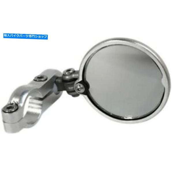 Mirror CRG - BSLS-201 - BlindSight LS（レーンスプリッタ）左側バーエンドミラー、シルバー CRG - BSLS-201 - Blindsight LS (Lane Splitter) Left Side ...