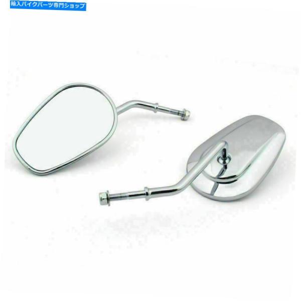 Mirror Sportster Softail Dyna CAのVRSCツーリングのためのテーパーミラーCHRロングステム Tapered Mirrors CHR Long Stem For VRSC Touring Sportster ...