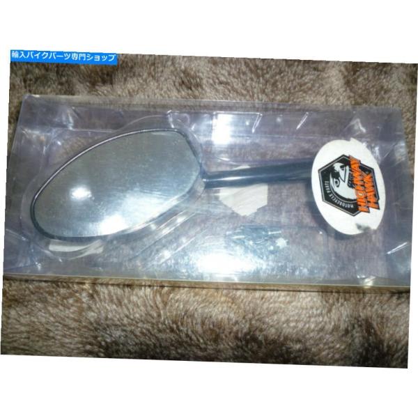 Mirror 高速道路ホークフェレラグルーブブラックミラーユニバーサルフィッティングM8 M10 L / H R / H HIGHWAY HAWK FERRERA GROOVE BLACK MIRROR UNIVERSAL FITTING ...
