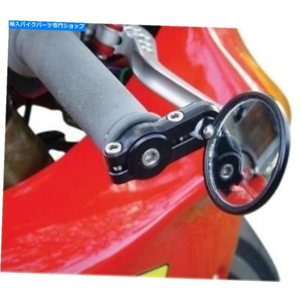 Mirror ブラインドライトバーエンドミラーCRG BLACK BS-100 Blindsight Bar End Mirror CRG Black BS-100