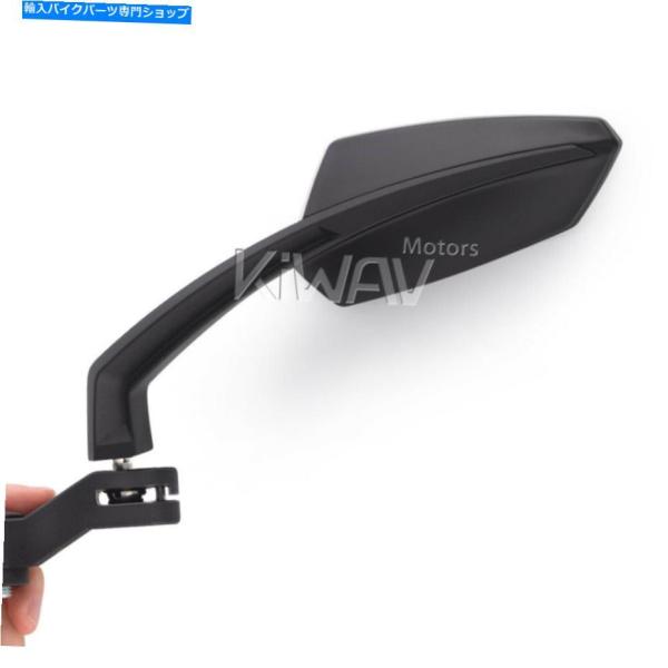 Mirror マットブラックミラー調整可能フィットヤマハチャンプLC50 80 81 Capper 76-78 LB80 mat black mirror adjustable fits Yamaha CHAMP LC50 80 81 Ch...