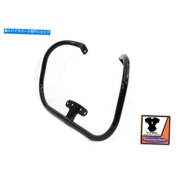 Engine Guard フロントエンジンガードフラットナックルパンヘッド61 74 "オームリジッドエルUL FLブラック Front Engine Guard Flat Knuckle Panhead 61 74" OHV Rigid ...