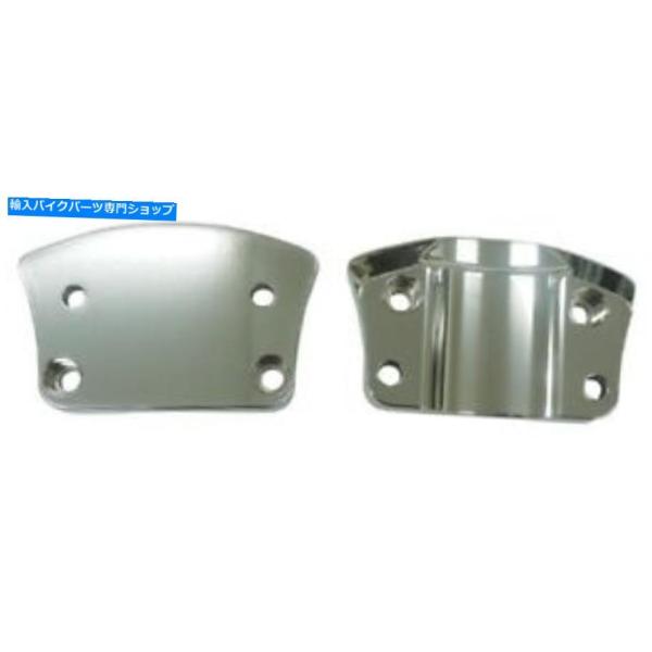 Front Fender V-Factor ChromeフロントフェンダーアダプタキットハーリーツーリングモデルOE Repl 59013-02 V-Factor Chrome Front Fender Adaptor Kit Harley...