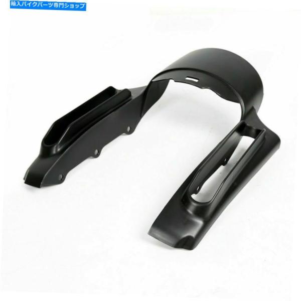 Rear Fender 黒のリアフェンダー筋膜伸展CVOスタイルは、ハーレーツーリングモデル Black Rear Fender Fascia Extention CVO Style For 2014-2020 Harley Touring...