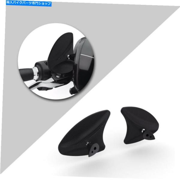 Mirror H-D 96-13ツーリングトリケモビラブラック陽極酸化フェアリングマウントミラーアセンブリ Fit H-D 96-13 Touring Trike Mobula Black Anodized Fairing Mount Mi...