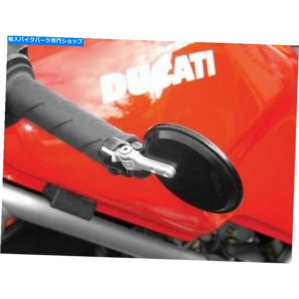 Mirror Hindsight LS（レーンスプリット）右バーエンドミラーCRGブラックHSLS-200-R Hindsight LS (Lane Split) Right Bar End Mirror CRG Black HSLS-200-R