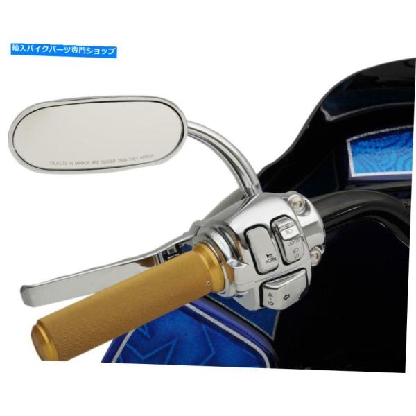 Mirror Russ WernimontデザインミラーオーバルLH CHRショートRWD-50085LC RUSS WERNIMONT DESIGNS MIRROR OVAL LH CHR SHORT RWD-50085LC