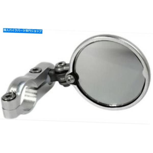 Mirror CRG BSLS-201クロームLS 2「折りたたみアルミオートバイミラーユニバーサル7/8クランプ CRG BSLS-201 Chrome LS 2" Folding Aluminum Motorcycle Mirror U...