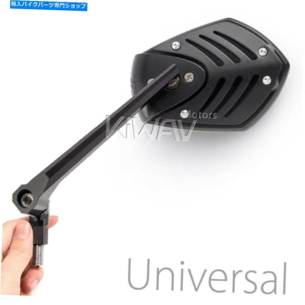 Mirror マガジミラーモデルシールドブラックフィットハーレーVロッド筋肉叫びイーグル Magazi mirror model SHIELD black fits Harley V-ROD MUSCLE Screaming Eagle