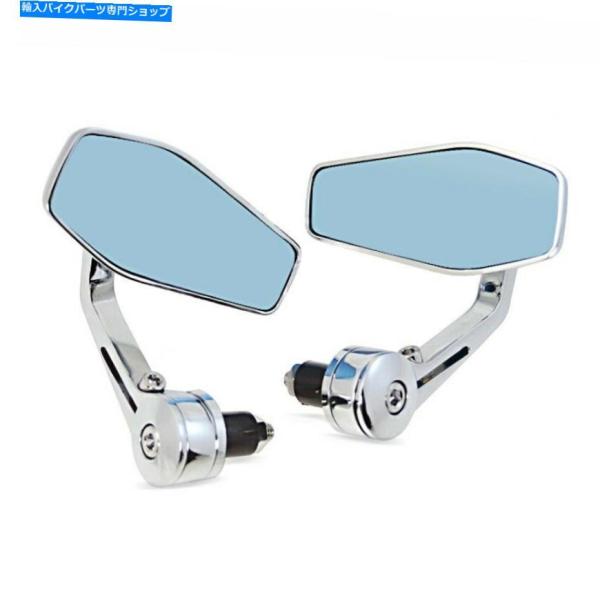 Mirror 7/8と1インチハンドルバークロムのためのバーエンドミラークラフトリードLS3 Bar end mirrors Craftride LS3 for 7/8 and 1" inch handlebars chrome