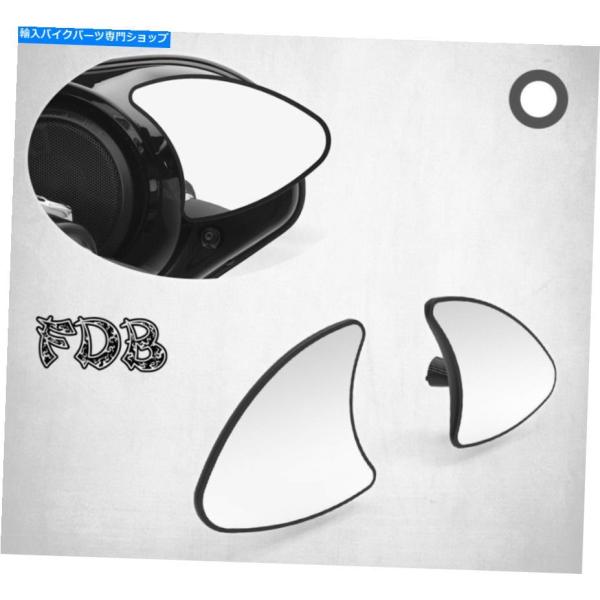 Mirror FIT H-D 2014-19ツーリングモブラブラック陽極酸化フェアリングマウントミラーアセンブリセット Fit H-D 2014-19 Touring Mobula Black Anodized Fairing Mount ...