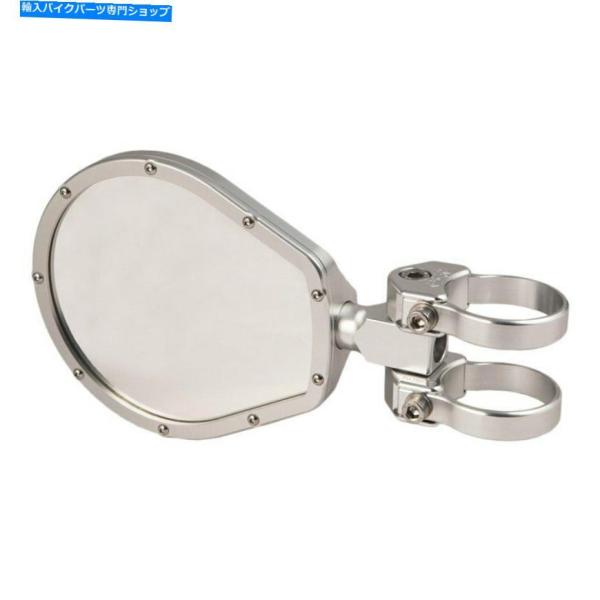 Mirror AXIA合金MOD6FSM-Cフラットサイドの明るいクリア陽極酸化サイドミラー Axia Alloys MOD6FSM-C Flat Side Bright Clear Anodized Side Mirror