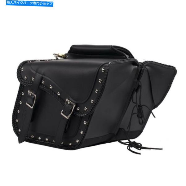 サイドバック スズキBoulevard S40 S50 S83ハード防水編組サドルバッグセット2PC -SD22 SUZUKI BOULEVARD S40 S50 S83 HARD WATERPROOF BRAIDED SADDLEBAGS...