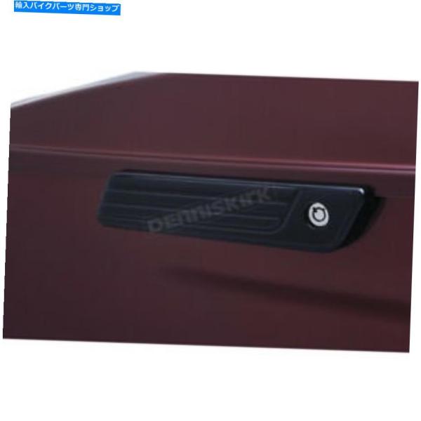 サイドバック クレキイングロスブラックトリラインサドルバッグヒンジカバー - 6987 Kuryakyn Gloss Black Tri-Line Saddlebag Hinge Covers - 6987