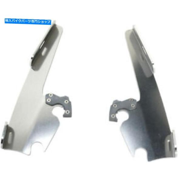 Windshield メンフィスシェードロックプレートキットはスポーツシールドのための磨かれた脂肪/スリムMEM8878のための磨かれました Memphis Shades Lock Plate Kit Polished for Sports...