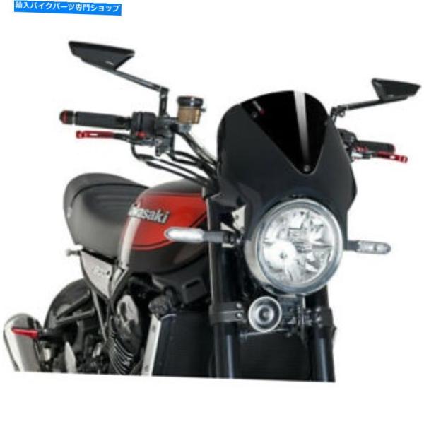 Windshield Puig Vision Windscreen - ER5（ブラック）003nn Puig Vision Windscreen - ER5 (Black) 003NN