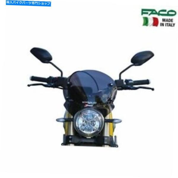 Windshield FACO 28682 Copolino Fume Basso Con Aste Ducati Scrambler Special 1100 2018 2018 FACO 28682 CUPOLINO FUME BASS...