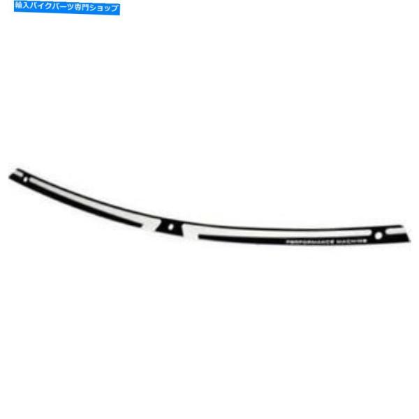Windshield パフォーマンスマシンスカラップフロントウィンドスクリーントリムコントラストカットカット＃0209-2015SCA-BM Performance Machine Scallop Windscreen Trim Contr...