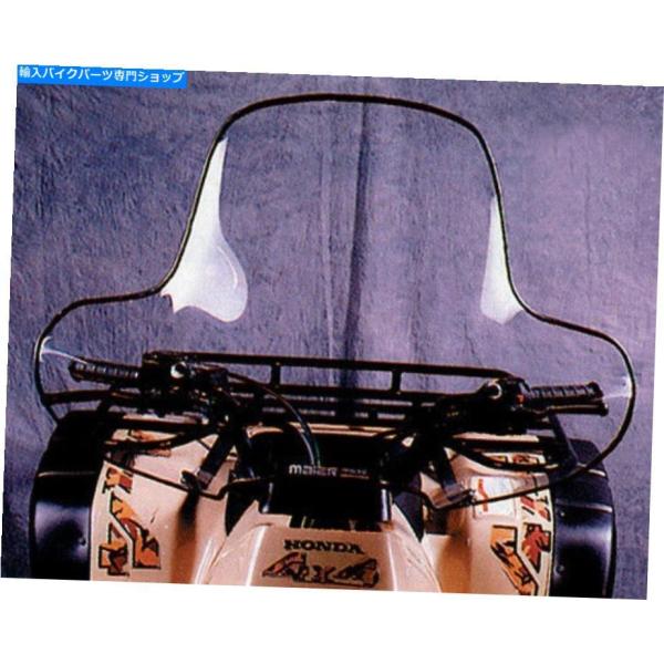 Windshield Maier MFG - 46032 - カットアウト付きユニバーサルクリアATVフロントガラス Maier Mfg - 46032 - Universal Clear ATV Windshield with Cutout