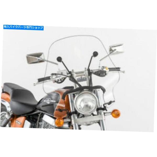 Windshield スリップストーマーの完全調節可能なSS-24 Hellfire Crusier Shield 17 " - Clear SS-24-C SlipStreamer Fully Adjustable SS-24 Hellf...