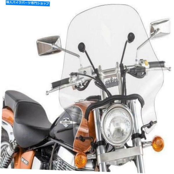 Windshield スリップストーマーの完全に調整可能なSS-24 Hellfire Crusier Shield 17 " - クリア SlipStreamer Fully Adjustable SS-24 Hellfire Crusi...