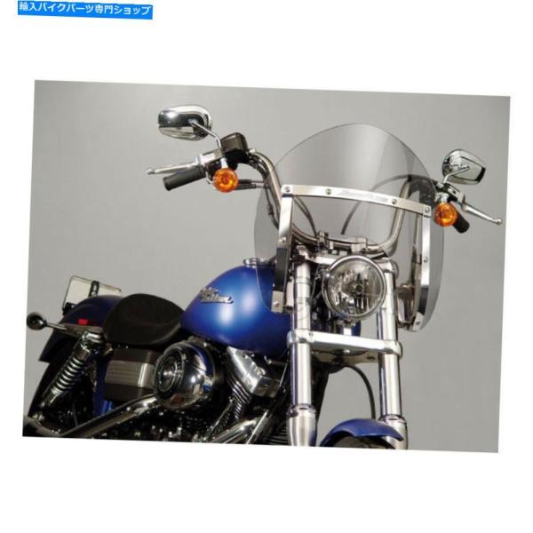 Windshield N.Cycles Switchblade Shorthy Windshieldはハーレー-Davidson FXD、FXCWのためのクリア N.Cycles Switchblade Shorty Windshield ...