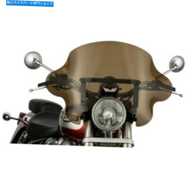 Windshield スリップストーマーファントムウインドシールド - 13インチ - 特大（ダークスモーク）SS-34-DSVQB Slipstreamer Phantom Windshield - 13" - Oversized (Da...