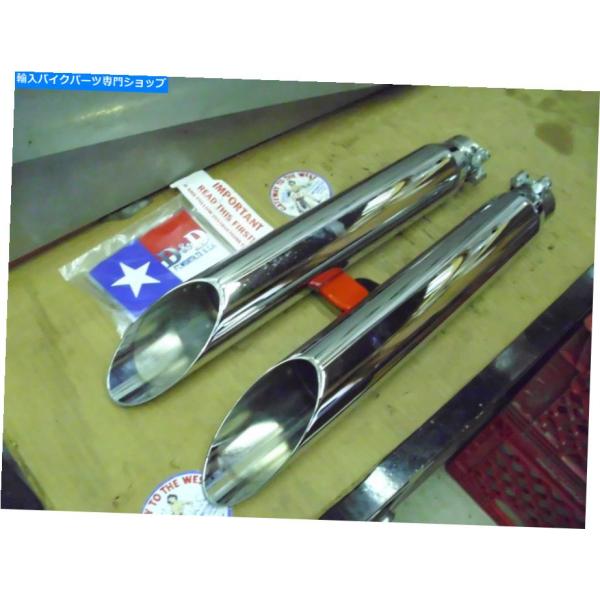 マフラー D＆Dのパフォーマンス＃980-12、Chrome Muffler Set、Baloney / Slash Cut、1986-2003 XL。＃ D&amp;D PERFORMANCE #980-12,CHROME MUFFLER...