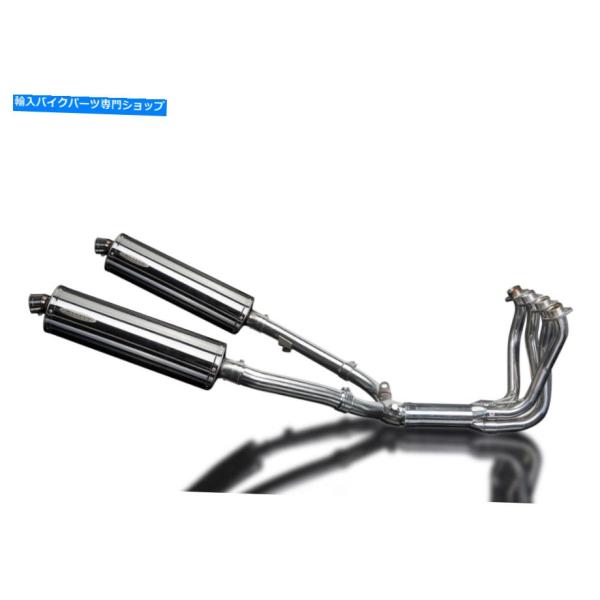 マフラー ホンダCB1100デルキビックフル4-2ステeカ排気18 "オーバルマフラー99-03 Honda CB1100 Delkevic Full 4-2 Stainless Steek Exhaust 18" Oval Muffler...