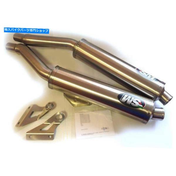 マフラー DUCATIスーパースポーツ800-1000シルモーター排気チタンラウンドハイマウントマフラー Ducati Supersport 800-1000 Silmotor Exhaust Titanium Round High Mou...