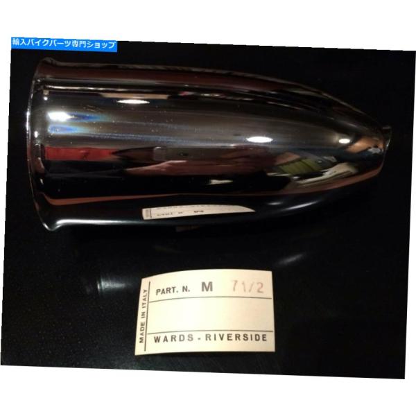 マフラー Montgomery Wards Benelli 125cc 70mmサイレンチウムマフラーTIP DUCATI GILERA * NOS！* MONTGOMERY WARDS BENELLI 125cc 70mm SILENTI...