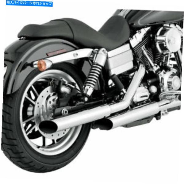 マフラー Python Chrome 3 "マンバスリップオンマフラー1991-17ハーリーダイナモデル Python Chrome 3" Mamba Slip-On Mufflers 1991-17 Harley Dyna Models