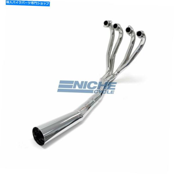 マフラー 新しいMac Suzuki GS750 GS850 4-In-1 Chrome Megaphoneマフラー排気システム NEW Mac Suzuki GS750 GS850 4-Into-1 Chrome Megaphone Mu...