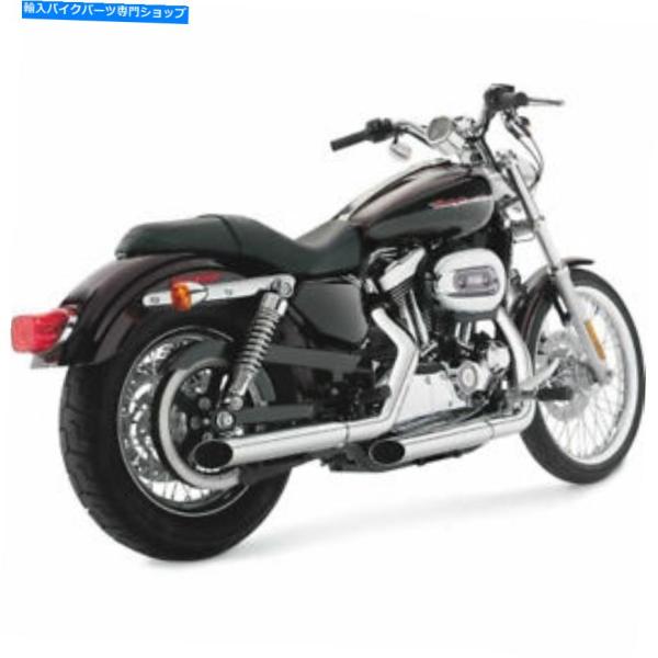 マフラー Python 2.5 "スラッシュカットクロムスリムオンマフラー2004-13ハーリースポーツスター Python 2.5" Slash Cut Chrome Slip-On Mufflers 2004-13 Harley Spo...