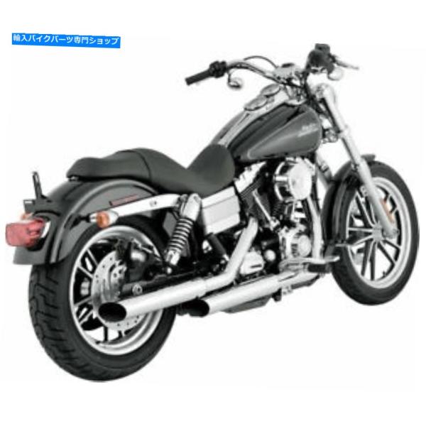 マフラー Python Mamba 3 "91-16 FXD、93-08 FXDWGのためのスリップオン排気マフラー（Chrome） PYTHON Mamba 3" Slip-Ons Exhaust Mufflers (Chrome) fo...