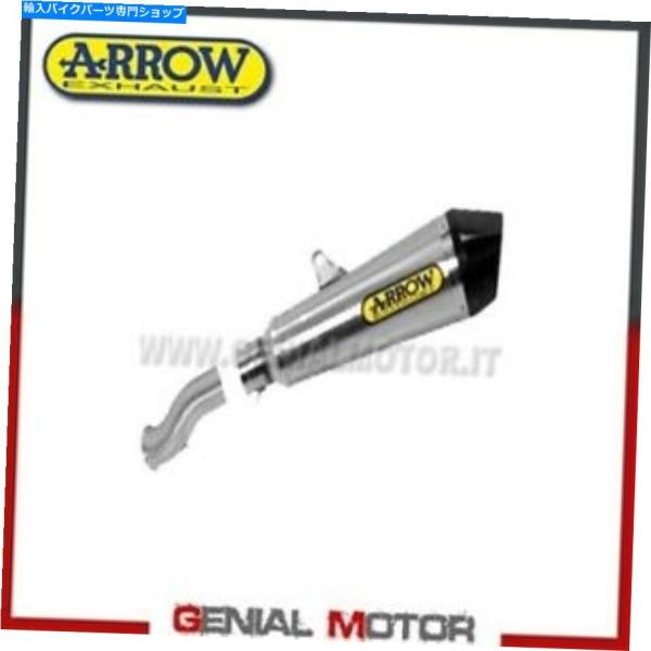 サイレンサー 排気+リンクarrow Xkoneスチール製スチール鋼鉄ドゥカティHyperstrada 2017 17 Exhaust + Link Arrow Xkone Steel Ducati Hyperstrada 2017 17