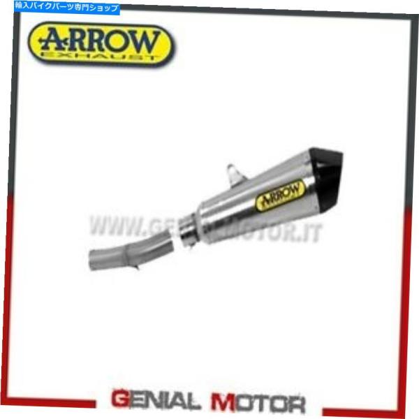 サイレンサー 排気+リンクパイプ矢印XkoneスチールホンダCB 500 R 2015 15 Exhaust + Link Pipe Arrow Xkone Steel Honda Cb 500 R 2015 15