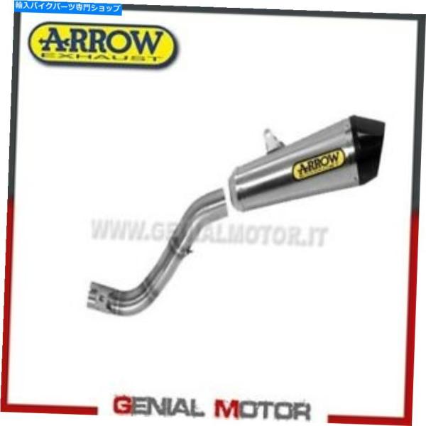 サイレンサー 排気+リンクパイプ矢印XkoneスチールホンダCRF 250 L 2017 17 Exhaust + Link Pipe Arrow Xkone Steel Honda Crf 250 L 2017 17