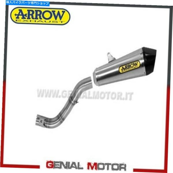 サイレンサー 排気+リンクarrow XkoneスチールホンダCRF 250ラリー2017> 2018 Exhaust + Link Arrow Xkone Steel Honda Crf 250 Rally 2017 > 2018
