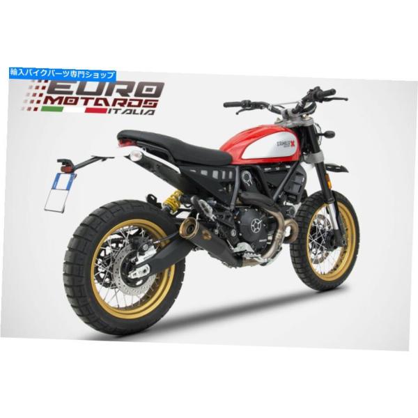 サイレンサー DUCATI SCRAMBLER砂漠のそりZard排気Zumaスリッターサイレンサーブラックコーティング Ducati Scrambler Desert Sled Zard Exhaust Zuma SlipOn Silenc...