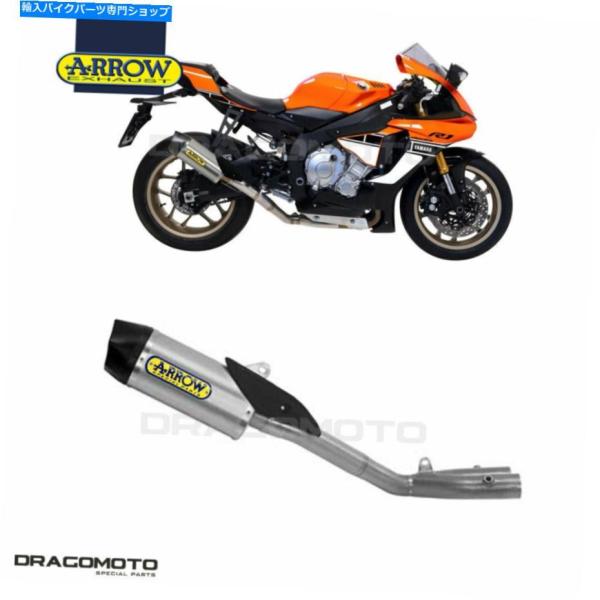 サイレンサー ヤマハYZF 1000 R1 2015 2015 2016 NO KATマフラー矢印インディレースチタニウムNO KAT CC YAMAHA YZF 1000 R1 2015 2016 No Kat Muffler ARROW...