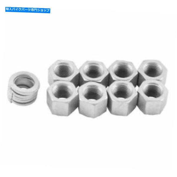 クロームパーツ コロニーシリンダーベースハードウェアクロムナッツキット携帯電話番号＃8105-16 Colony Cylinder Base Hardware Chrome Nut Kit Hexed CAD #8105-16