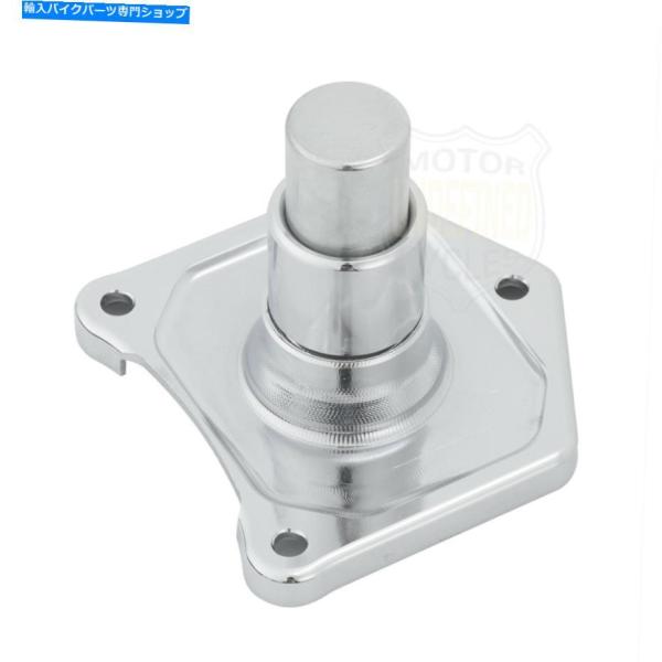 クロームパーツ CNCクロームソレノイドカバープッシュボタンスターター、ハーレービッグツイン1991-2017 CNC Chrome Solenoid Cover Push Button Starter For Harley Big Twi...