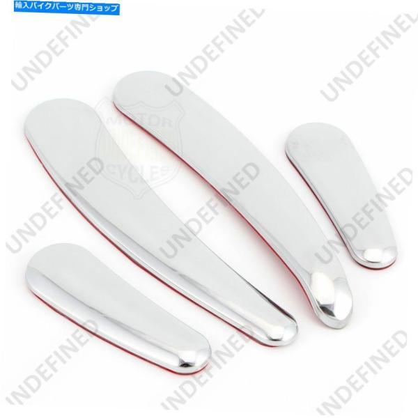 クロームパーツ Heritage Softail Fatboy Lo Flstf 08-17のためのクロム湾曲スイングアームフレームインサート Chrome Curved Swingarm Frame Inserts For Heritag...