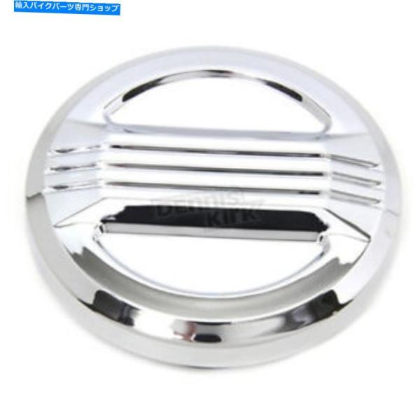 クロームパーツ Vツイン製造クロームエアフローベントガスキャップ - 38-0489 V-Twin Manufacturing Chrome Air Flow Vented Gas Cap - 38-0489