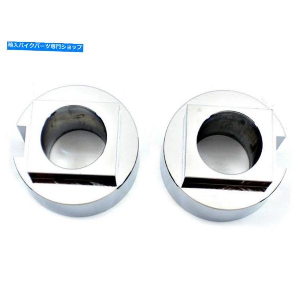 クロームパーツ クロームリアアクスルカラーセット3/4 "7/8"フレームスロットハーリーリジッド CHROME REAR AXLE COLLAR SET 3/4"INNER DIAMETER FOR 7/8"FRAME SLOTS HAR...