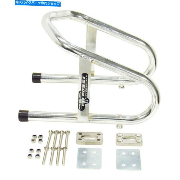 クロームパーツ ピットPosseオートバイユニバーサルリムーバブルホイールチョッククロムカラー6 1/2 "ワイド Pit Posse Motorcycle Universal Removable Wheel Chock Chrome Co...
