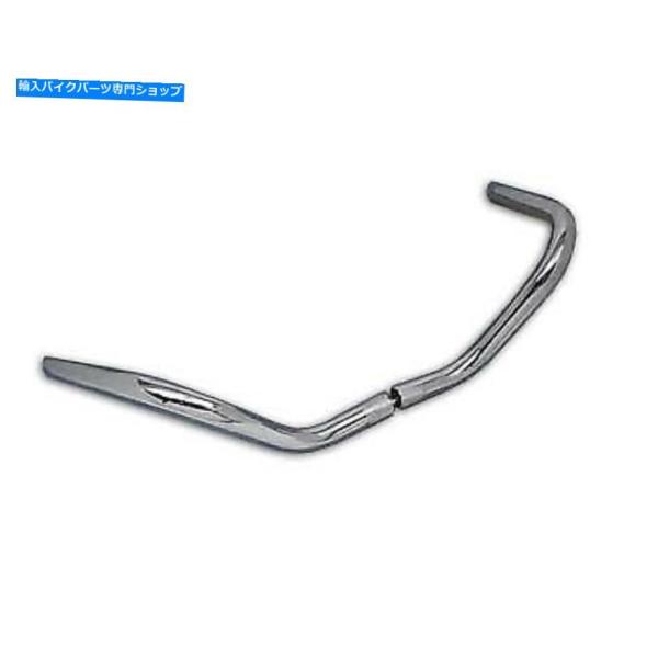 クロームパーツ 5-1 / 2 "オリジナルのBuckhornType ChromeハンドルバーW / OインデントFX XL 5-1/2" Original BuckhornType Chrome Handlebar w/o Indent...